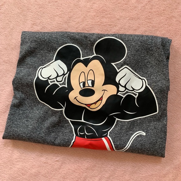 Shirts | Mickey Muscle Graphic Tshirt | Poshmark